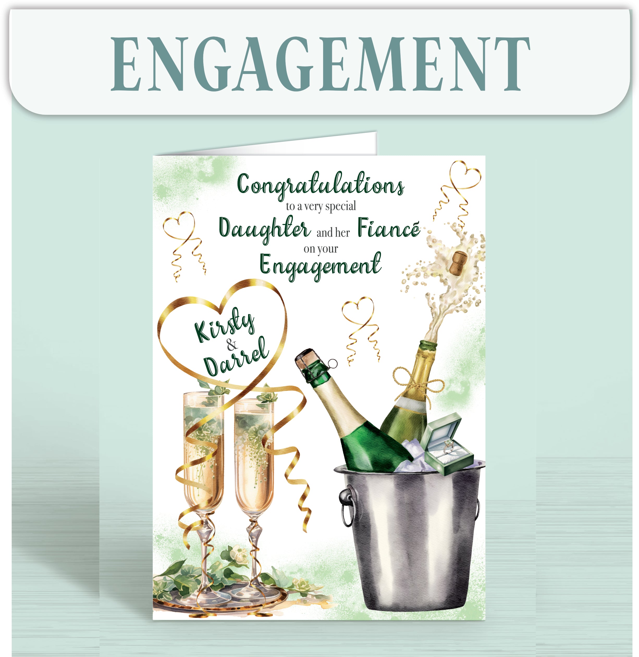 Personalised Engagement Cards for any relation – Oliver Rose Designs