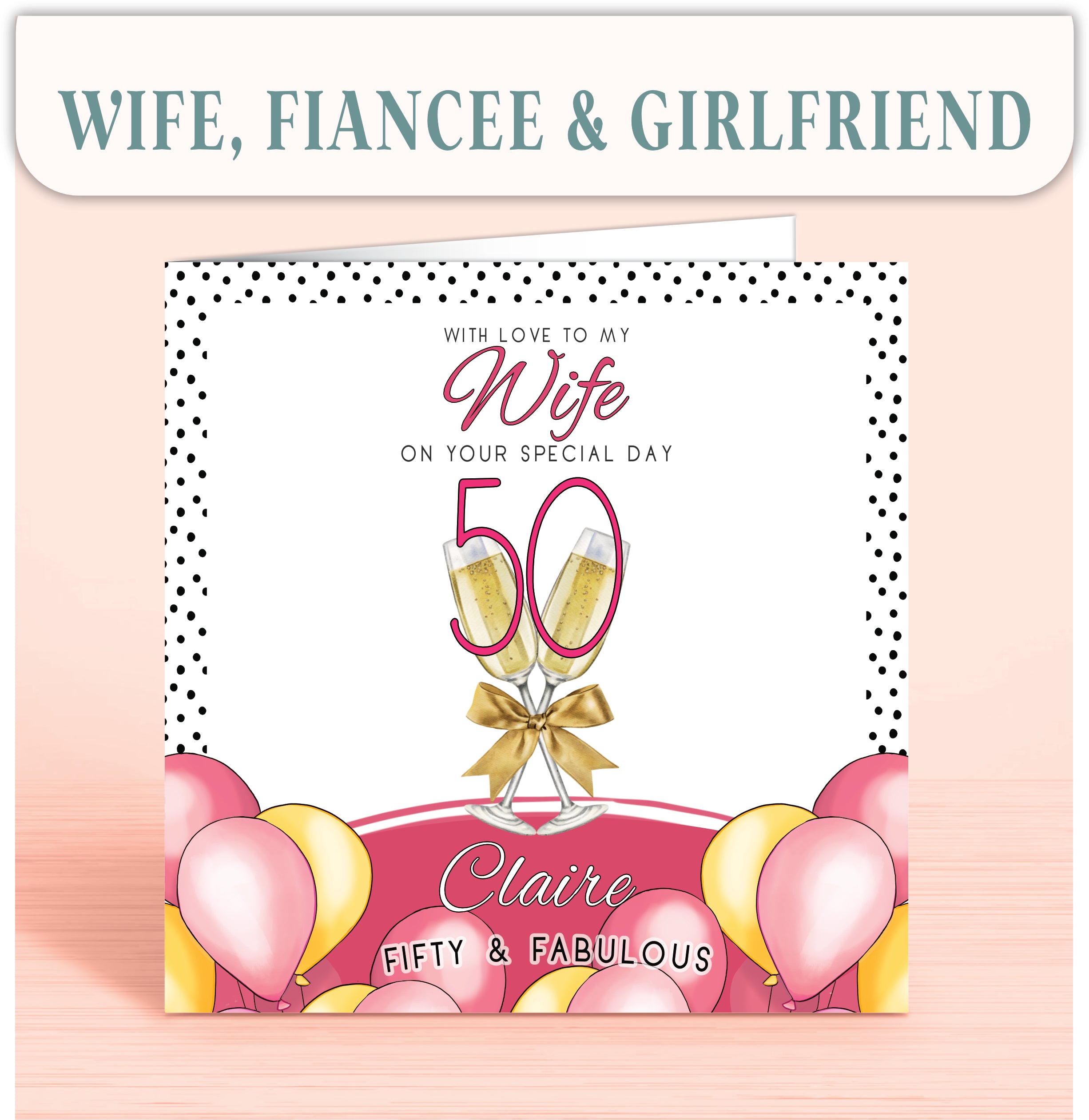 WIFE, FIANCEE & GIRLFRIEND Birthday Cards – Oliver Rose Designs